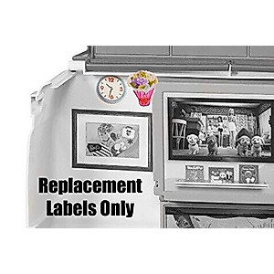 Fisher-Pric e Replacement Stickers for Barbie Care Clinic ~ Barbie Doll Playset FRM19 Barbie Care Clinic ~ Replacment Labels ~ Sheet D ~ Stickers 24-28, 40,43,44 and 47
