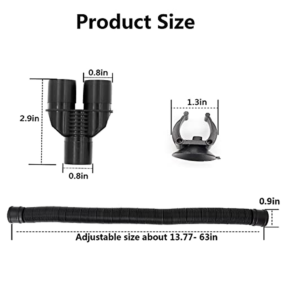 Eadabok Reptile Fogger Extension Tube, Accessories of Reptile Humidifier Mister Suitable for Reptiles Amphibians and Terrarium