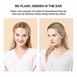 Smallest Invisible Earbuds Wireless Ear Buds Bluetooth in Ear Mini Discreet Small Tiny Earpiece Sleep Earbuds Hidden with Charging Case Headphones for Small Ears Work Sleeping Android iOS Black