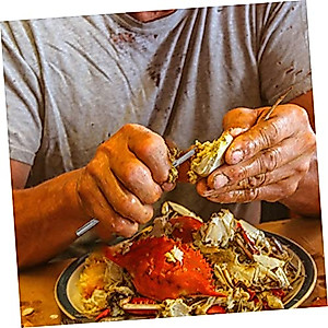 DOITOOL 1 Set Crab Claw Metal Forks Pliers Set Pliers Tool Crab Crackers Seafood Forks Picks Walnut Pecan Tool Seafood Accessory Compact Lobster Crackers Portable Crab Crackers Silver Crab