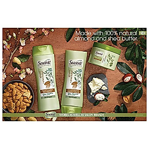 Suave Professionals Moisturizing Shampoo, Almond + Shea Butter, 12.6 oz