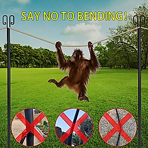 Jowkou String Light Poles for Outdoor String Lights 2 Pack, 100 Inch Light Poles for Outside String Lights, Backyard Steel Patio Light Poles for Garden, Patio, Wedding, Party, Birthday Decorations