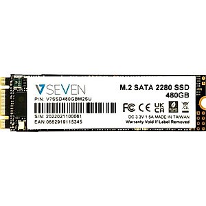 V7 V7SSD480GBM2SU 480 GB Solid State Drive - M.2 Internal - SATA (SATA/600) - TAA Compliant