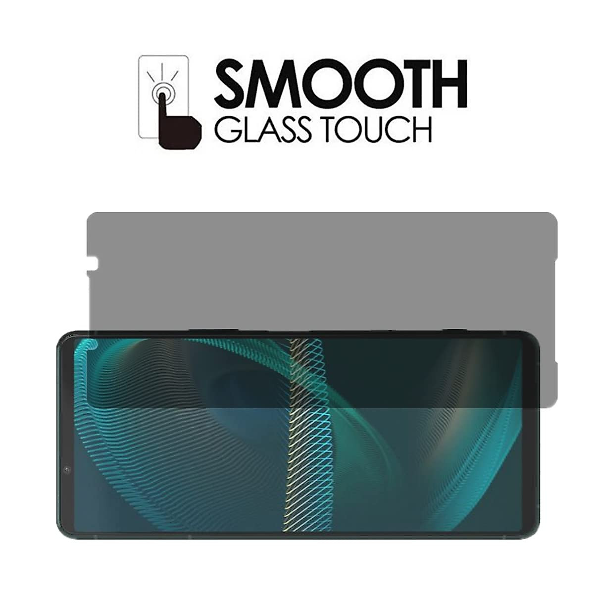 AISELAN for Sony Xperia 5 III Anti-Spy Tempered Glass, [2 Pcs] 9H Hardness Anti-Scratch Anti-Peeping Privacy Screen Protector Proteceive Film for Sony Xperia 5 III Phone