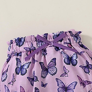 YOUNGER TREE Infant Baby Girl 1st Birthday Outfits Bumble Bee Printed One Romper Shorts Headband Summer Ruffle Sleeve Clothes (Sweet One Donuts Pink, 12-18 Months)