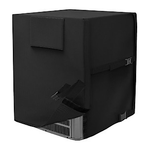 AKEfit Air Conditioner Cover for Outside, Heavy Duty Waterproof AC Defender with Durable Oxford Fabric, Veranda AC Protector… (Beige, 34W x 34D x 30H)