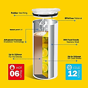 12PCS 20 OZ Sublimation Tumblers Blank Skinny Straight Stainless Steel Double Wall Insulated with Lid, Straws, and Shrink Wrap Polymer Coating for Heat Transfer
