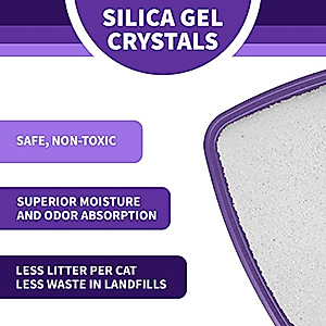 Litter Pearls Ultra Clump Unscented Crystal Clumping Cat Litter 8lb,White and Clear Crystals,10580