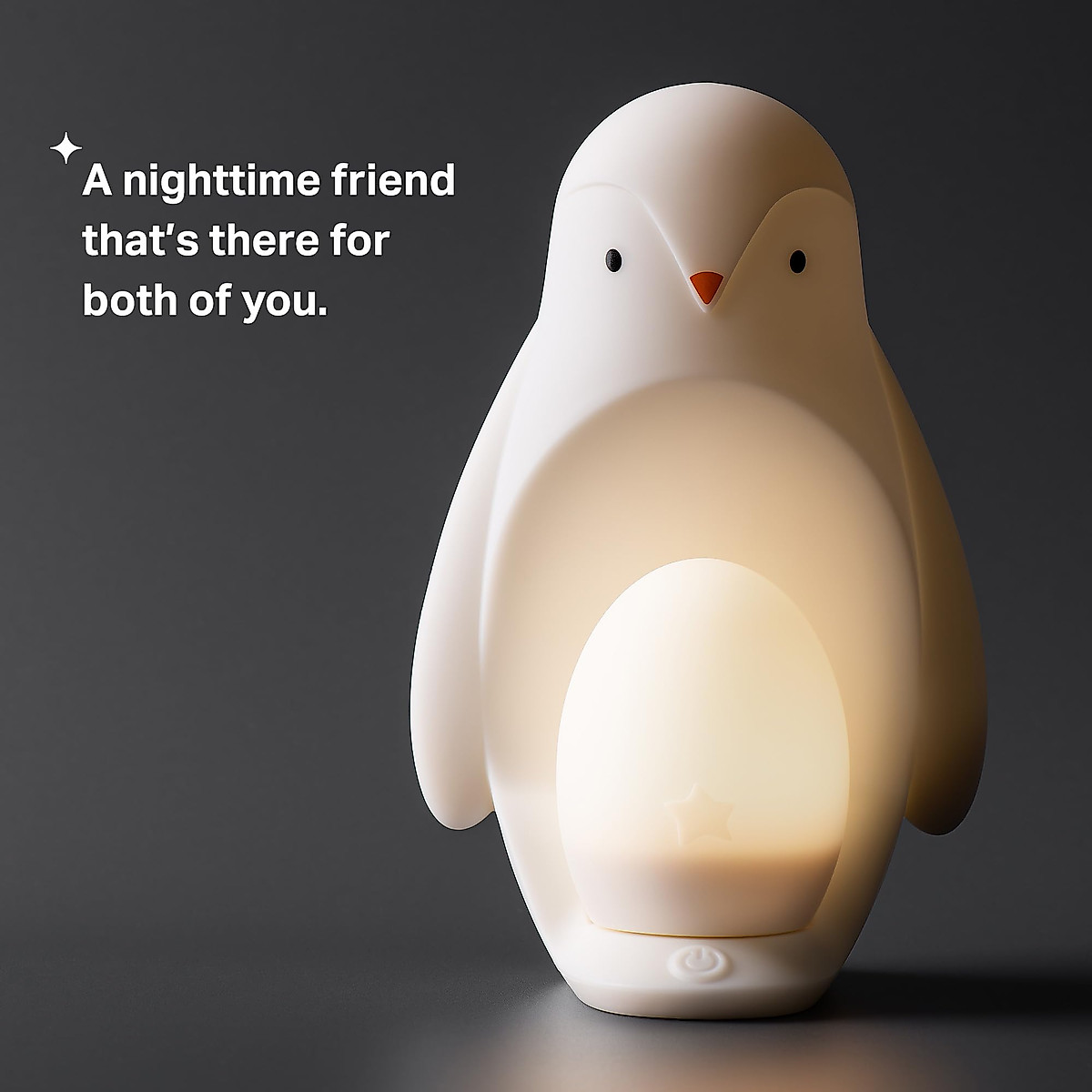 Tommee Tippee Penguin 2 in 1 Portable Nursery Night Light, White