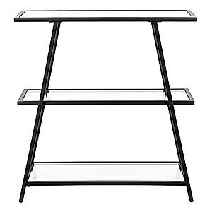 Yair 36'' Tall Rectangular Bookcase in Blackened Bronze