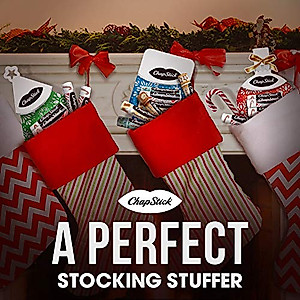 ChapStick Holiday Ornament Candy Cane Lip Balm Gift Set, Lip Moisturizer and Christmas Stocking Stuffer - 0.15 Oz (Pack of 5)