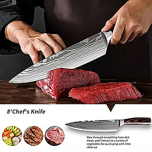 Hong Won Knife Set,3.5-8 Inch Set Boxed Knives,Premium German Stainless Steel Kitchen Knife,5 Pieces Knife Set-厨房刀套装