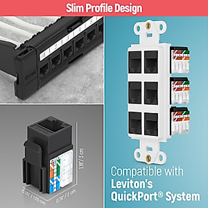 Everest Media Solutions Bundle – 2 Items: easyJACK - Speed Termination Tool + 50 Pack of RJ45 CAT6 UTP Keystone Jacks - Black