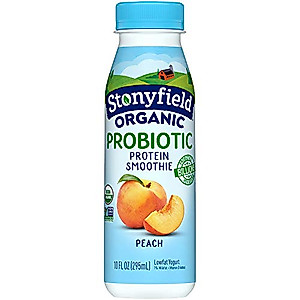 Stonyfield Farms Organic, Low Fat Peach Smoothie, 10 oz