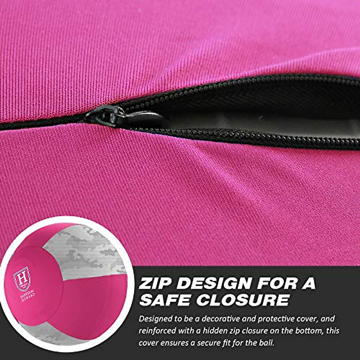 Harrison Howard Howdy Bally Pink Camo Print Mega Ball Cover for Equine-25 Inch