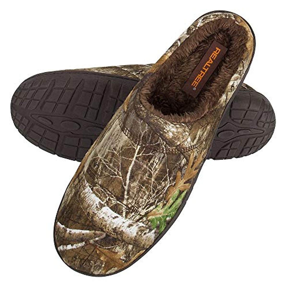 Realtree Men's Clog Slipper House Shoe with Memory Foam Indoor/Outdoor Sole, Camo, Medium