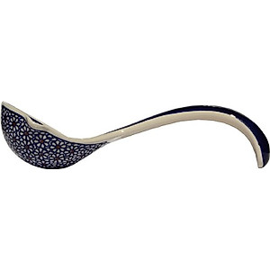 Polish Pottery Soup Tureen with Ladle Zaklady Ceramiczne Boleslawiec 1004/1367-120 Classic Pattern, 13.4 cups