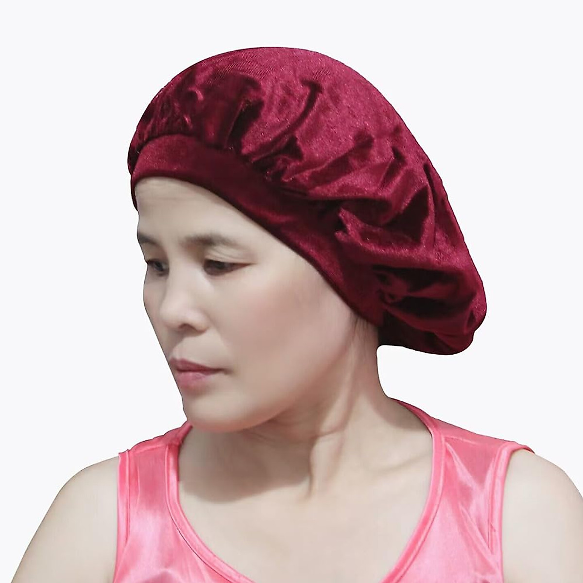 Velvet Durag and Bonnet Set,Durags for Men,Matching Bonnets and Durags,Long Tail Do Rag Women Sleeping Cap