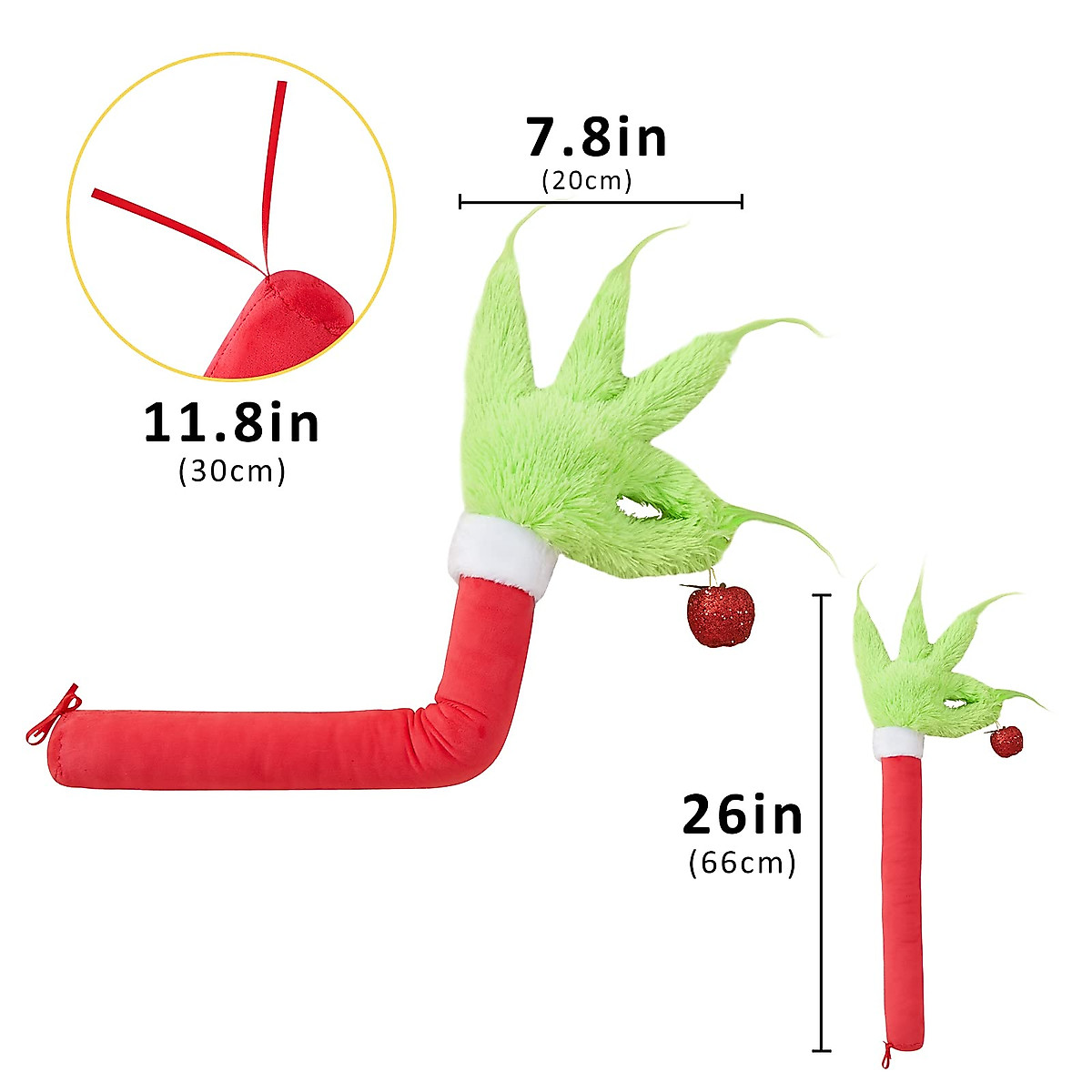 Elf Arms Tree Topper - Poseable Plush Legs for Christmas Tree Decoration