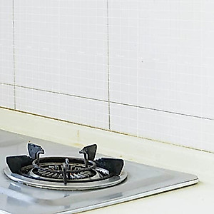 YARNOW 3 Rolls Oilproof Wallpaper Room Self- Cabinet Adhesive Tile Liner Ornament Stickers Kitchen Backsplash Oil Cupboard Practical Indoor Cm*m Household Proof Countertop