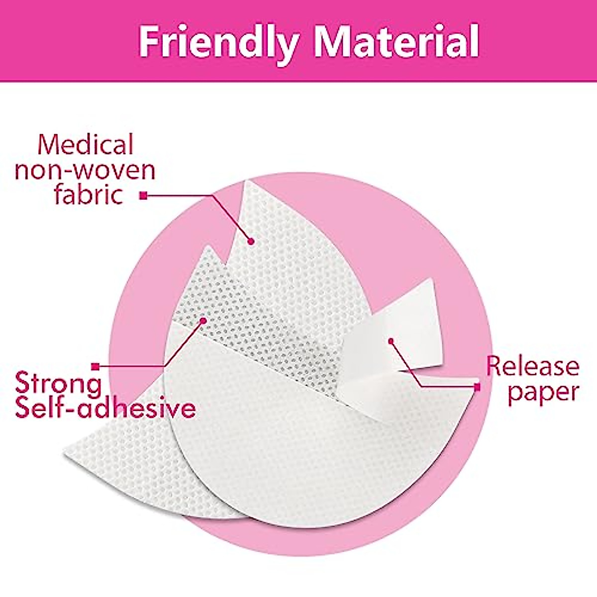 TailaiMei 300 Pcs Eyeshadow Shields, Eyeshadow Stencil for Prevent Makeup Residue, Lint Free Gel Pad for Eyeliner, Eyelash Extensions and Lip Makeup