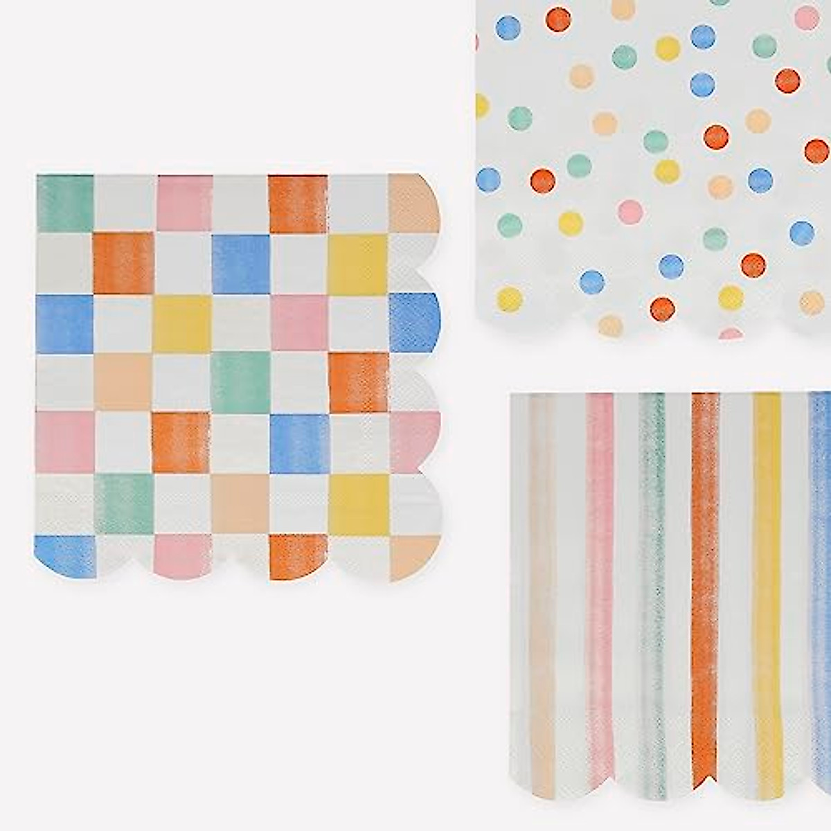 Meri Meri Colorful Pattern Large Napkins (Pack of 16)