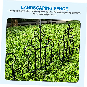 SECFOU Garden Dog Fences for Yard Potted Plant trelli Fixer Upper Patio Fencing Border Snow Fence Flower Climbing trelli Plant Pot trelli Outdoor Lawn Border pet Fence Edging Plastic Edge