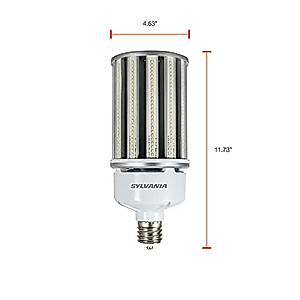 Sylvania LED High Lumen Retrofit Corn Lamp, 400W Equivalent, 16200 Lumen, EX39 Mogul Base, 3000K Natural White, 1 Pack