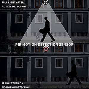 WEILAILIFE Solar Motion Sensor Light Outdoor, Wireless Solar Security Floodlight, Waterproof 1600- Lumen LED Spotlight for Garden, Driveway, Backyard, Pathway, Porch, Patio, Camp