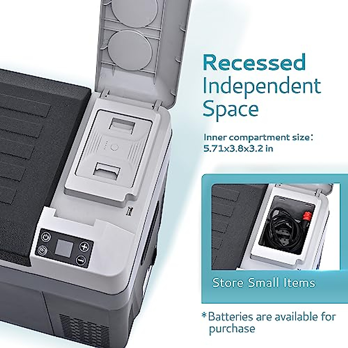 EUHOMY 12 Volt Refrigerator, 32QT（30Liter Portable Freezer Fridge, Car refrigerator with 12/24V DC & 110-240V AC, Electric Compressor Cooler for Camping, Travel, RV, Truck, Outdoor or Home use.