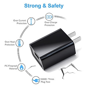 Wall Charger for ORORO Charger Omnipod 5 Omni pod 5 USB Charging Cable Cord Samsung TV Remote Charger Replacement Samsung Solar Cell Remote, Samsung Frame TV Remote,Rechargeable Heated Vest Power Cord