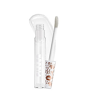 NYX PROFESSIONAL MAKEUP Filler Instinct Plumping Lip Polish, Lip Plumper Gloss - Let's Glaze (Clear)