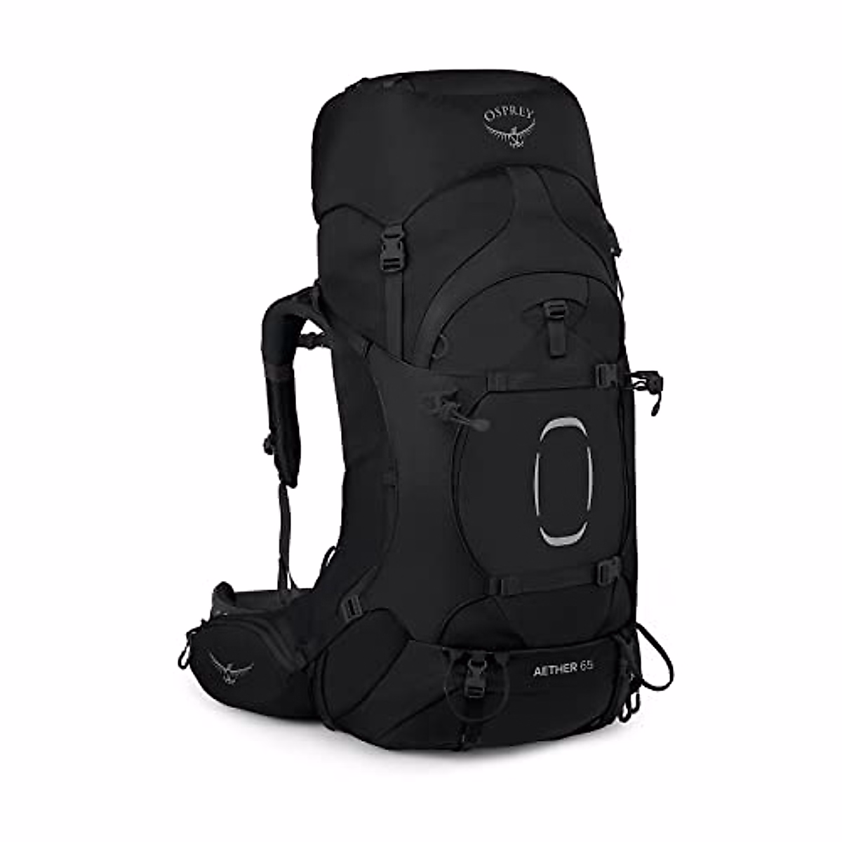 Osprey Aether 65L Men's Backpacking Backpack, Black, L/XL, Extended Fit
