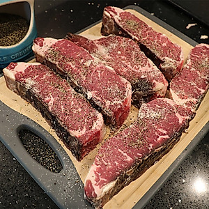 Dry Age Chef German Stainless Steel Chef/Butcher Knife & Hybrid Cutting Board Combo