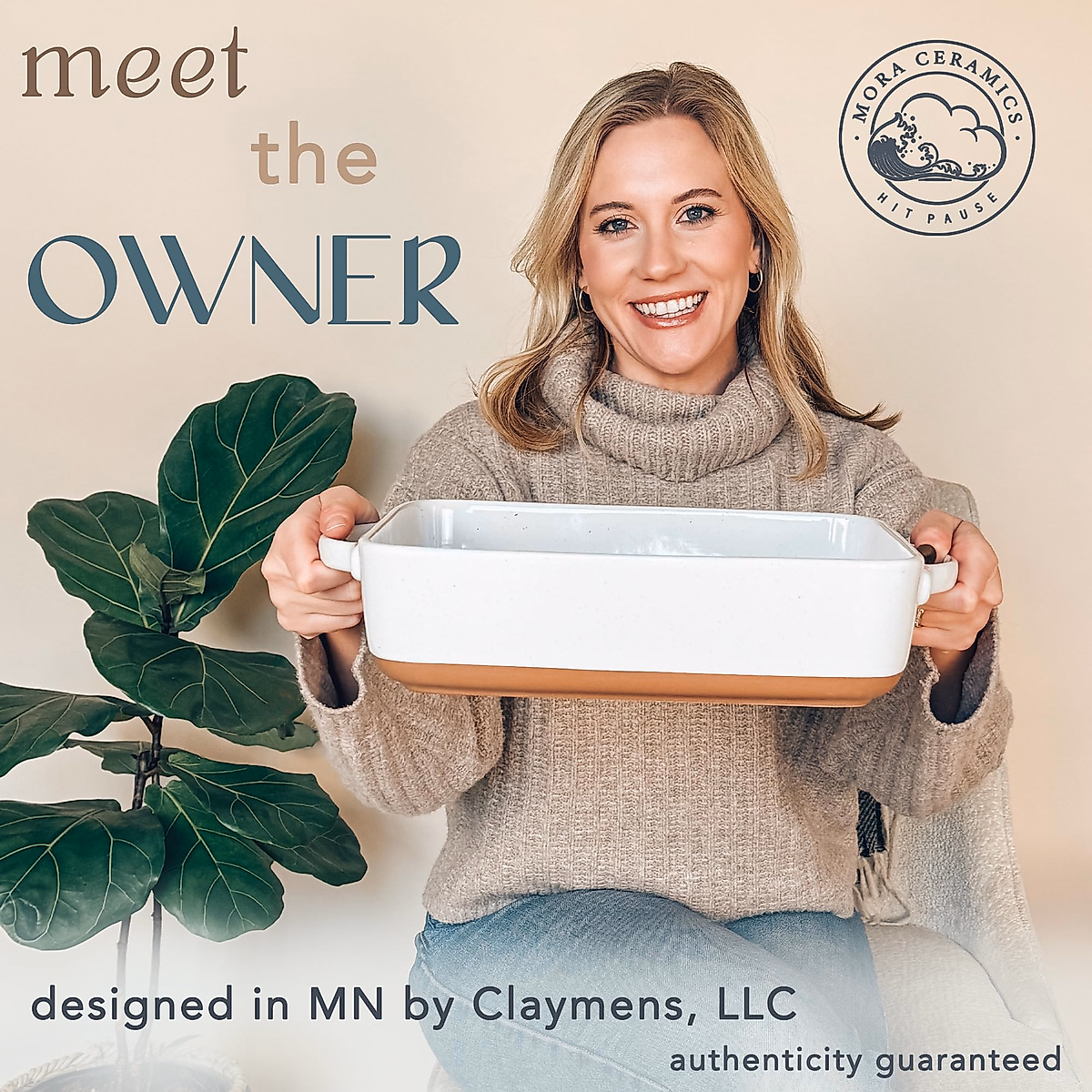 Mora 9x13in Porcelain Baking Dish - Oven to Table, Freezer Safe