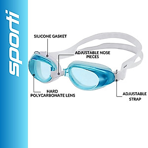 Sporti Antifog Snapper Jr. Goggle - Aqua