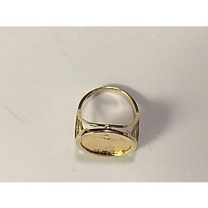 TEX 14k Tri-Color Gold Ring, 1/10oz US American Eagle Coin, Approx 5.4g