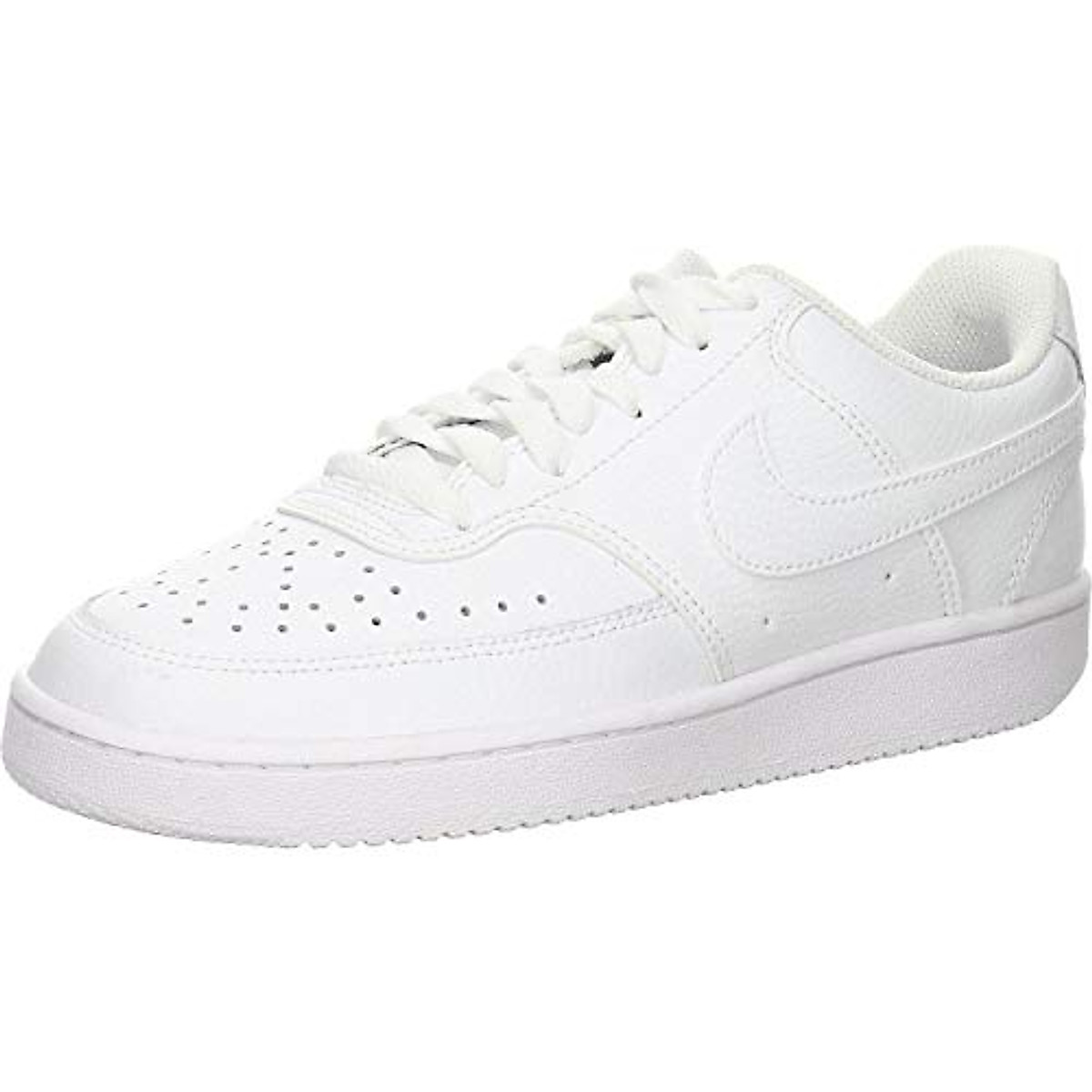 Nike Women's Court Vision Low Sneaker, White/White-White, 8 Regular US