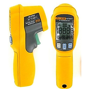 FLUKE FLUKE-62 MAX+ INFRARED THERMOMETER, -30C to +650C / -22F to +1202F