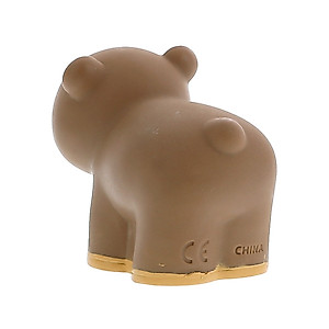 DolliBu Brown Bear Bath Buddy Squirter - Floating Brown Bear Rubber Bath Toy, Fun Water Squirting Bathtime Play For Toddlers Cute & Soft Wild Life Animal Toy For Bathtub, Beach & Pool for Girls & Boys