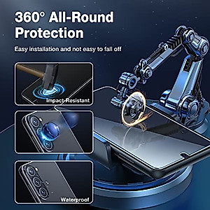 LK 2 Pack for Samsung Galaxy S23 Screen Protector & 2 Pack camera Lens Protector [Alignment Tool] Scratch-Resistant [Fingerprint Unlock Compatitble] Case Friendly, 9H Tempered Glass for S23 6.1 inch