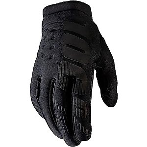 100% BRISKER Cold Weather Motocross & Mountain Bike Gloves - Warm Winter MTB & MX Powersport Racing Protective Gear