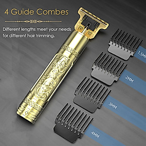 soieho Hair Trimmer for Men, Cordless Hair Clippers Rechargeable Beard Trimmer, Zero Gapped T Blade Liners Grooming Hair Cutting Kit, Giving for Men Husband Father.