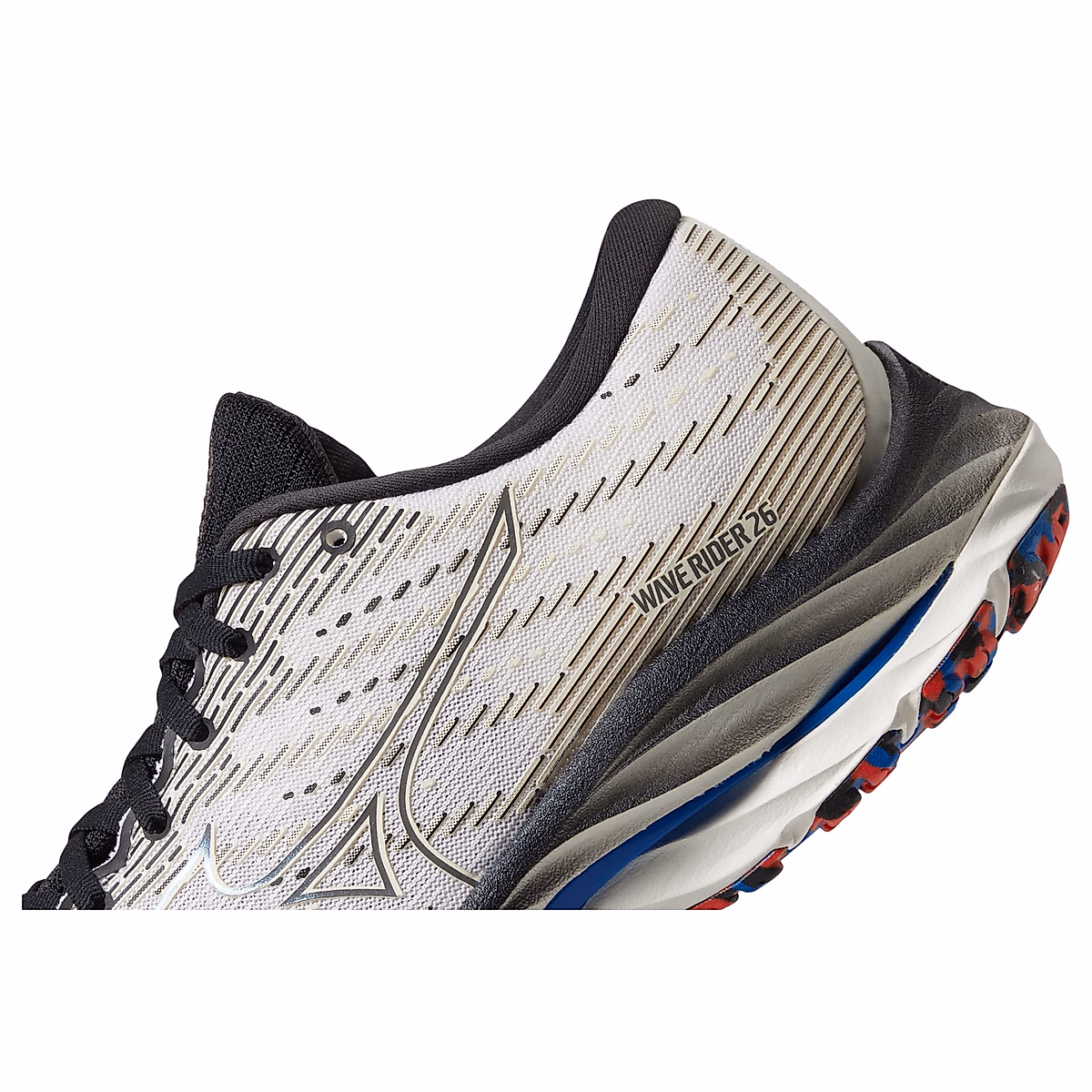 Mizuno Men's Wave Rider 26 | Neutral Running Shoe | Snow White | US 10