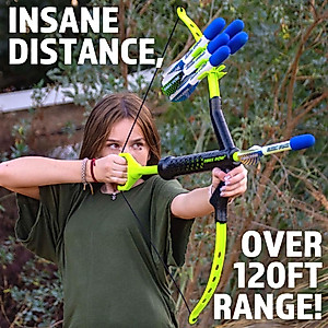 Original and Superior FAUX BOW 4.0 Lizardite - Kids Bow and Arrow Set - Durable Impact Foam Tip Arrows - Outdoor Toy for Girls and Boys - Perfect for Backyard Target Practice - Beware of Imitations