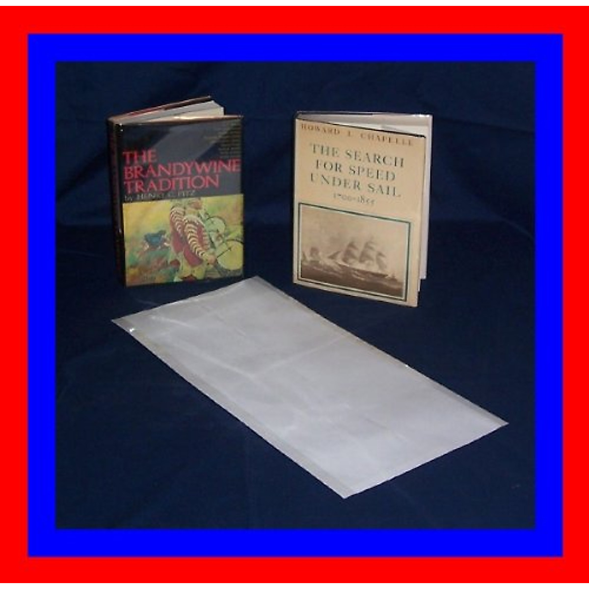 10 - 8" x 17 1/2" Brodart Archival Fold-On Book Jacket Covers -- Center-Loading, Clear, Mylar, Adjustable