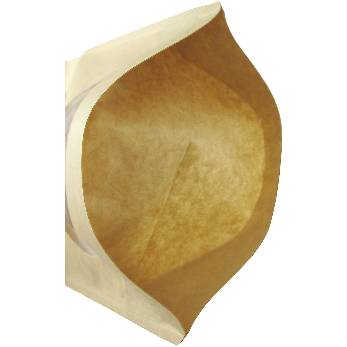 50 Natural Kraft Stand-up Zip Pouch with Window (Small (5 1/8"W x 8 1/8"H))