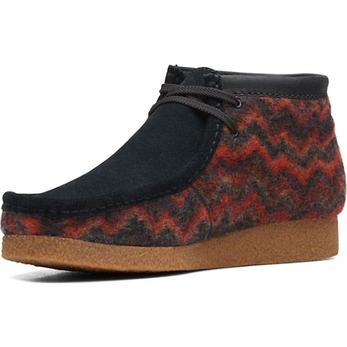 Clarks Men's Shacre Boot Ankle, Black Wool, 9.5