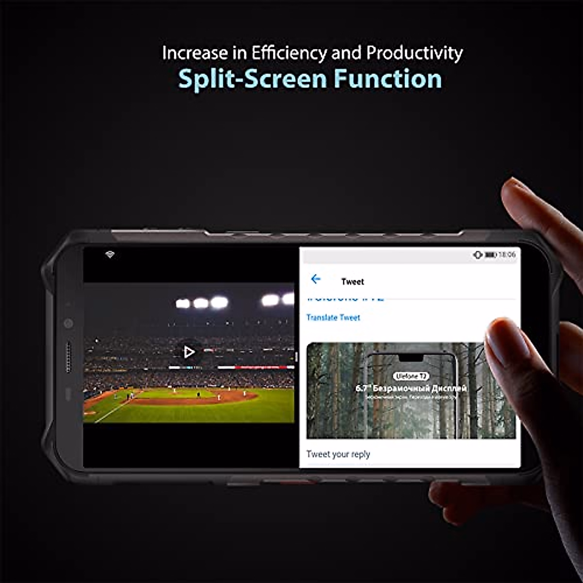 Ulefone Armor X9 Rugged Phone, 5.5 inch Screen, Android 11, 3GB + 32GB Octa-core, 13MP + 2MP Dual Rear Cameras, Waterproof, Military Grade Smartphone, Face ID, NFC, OTG, WiFi -Green