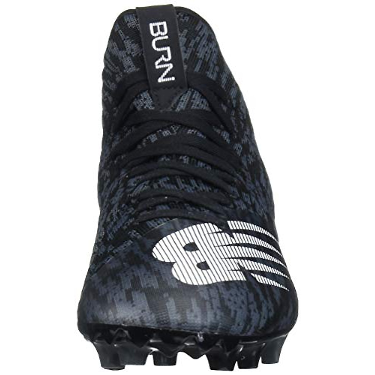 New Balance Women's BurnX2 Mid Cut Lacrosse Shoe, Black/White, 7 Wide